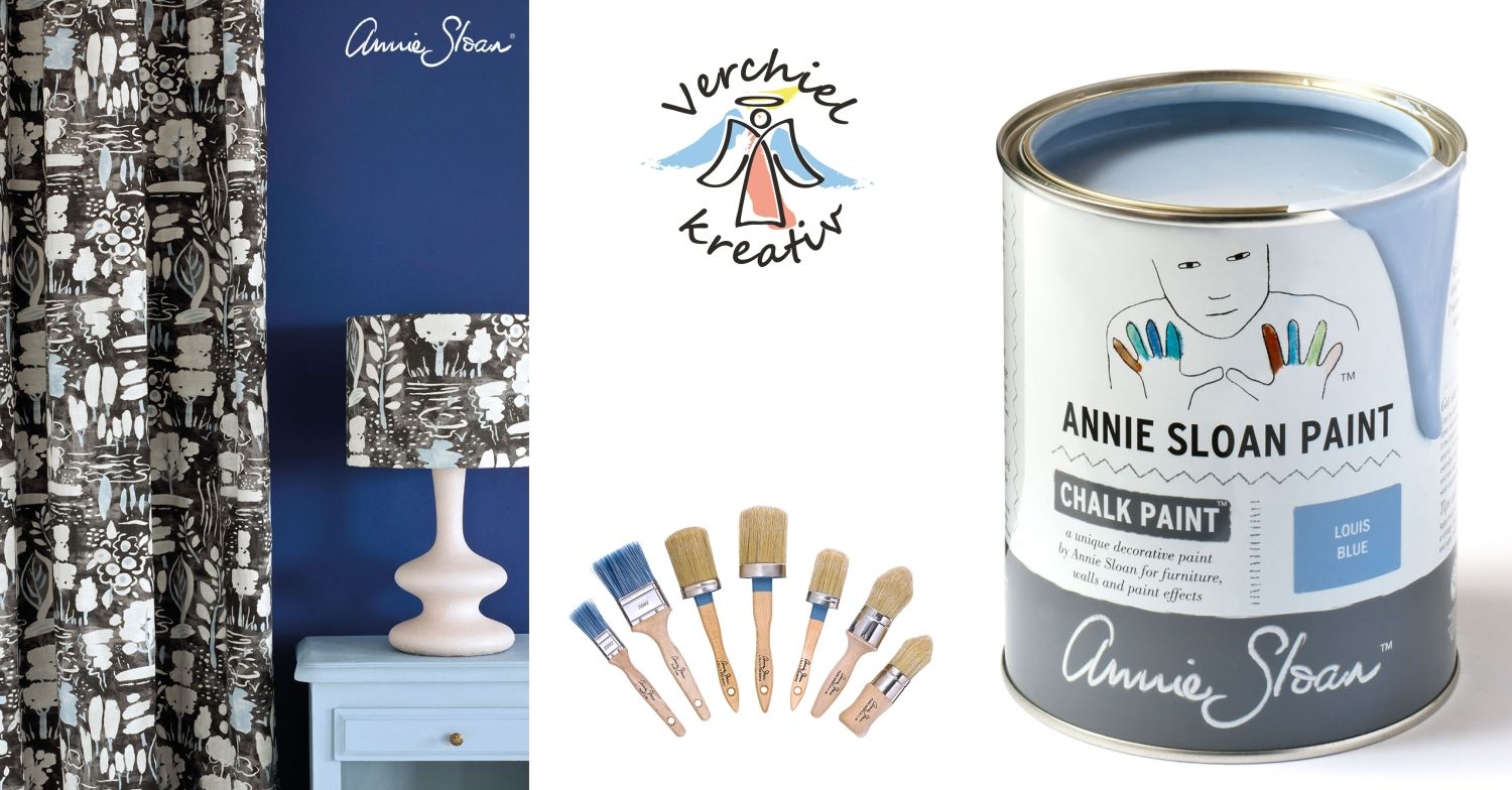 Kriedová farba LOUIS BLUE, Chalk Paint, Annie Sloan,
