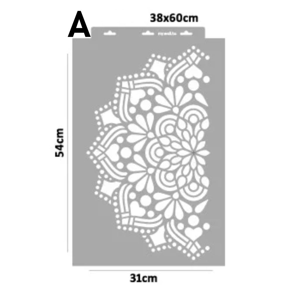 Mandala - Šablóna na dekoračnú tvorbu.